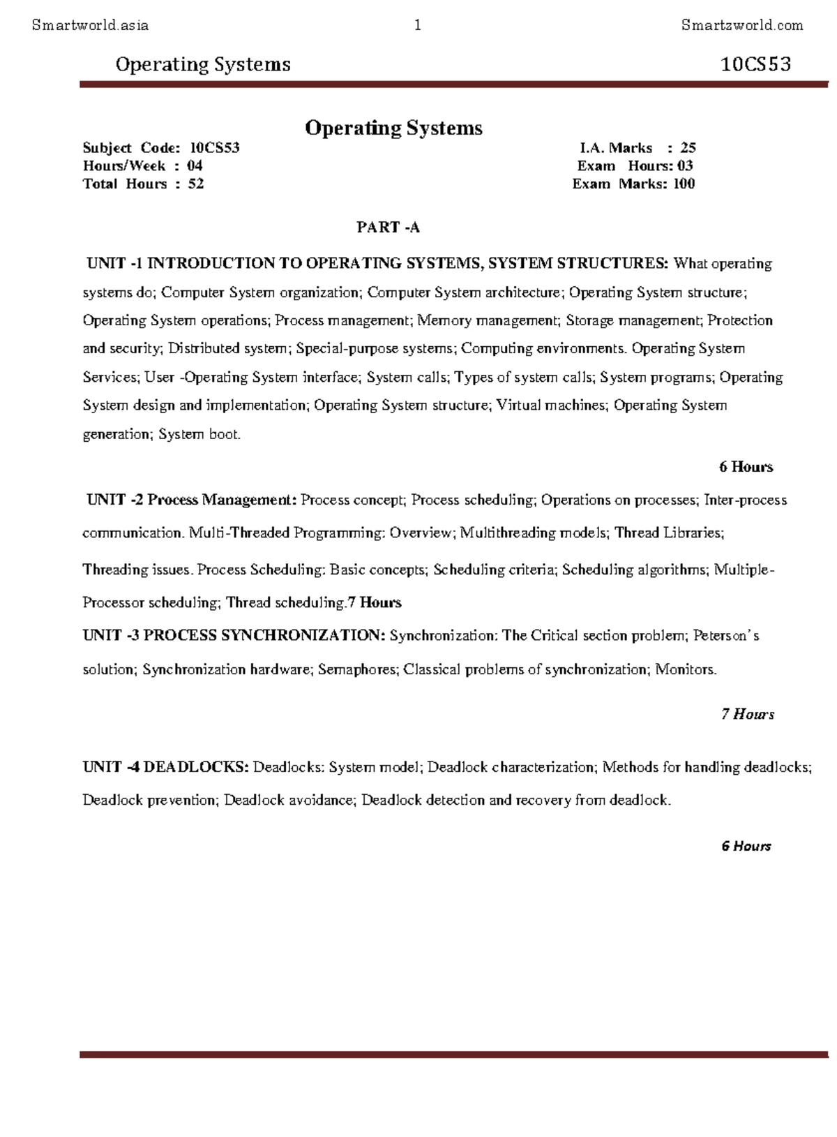 Os This Is Useful Notes Operating Systems Operating Systems 23e05401t B Tech Ii Year