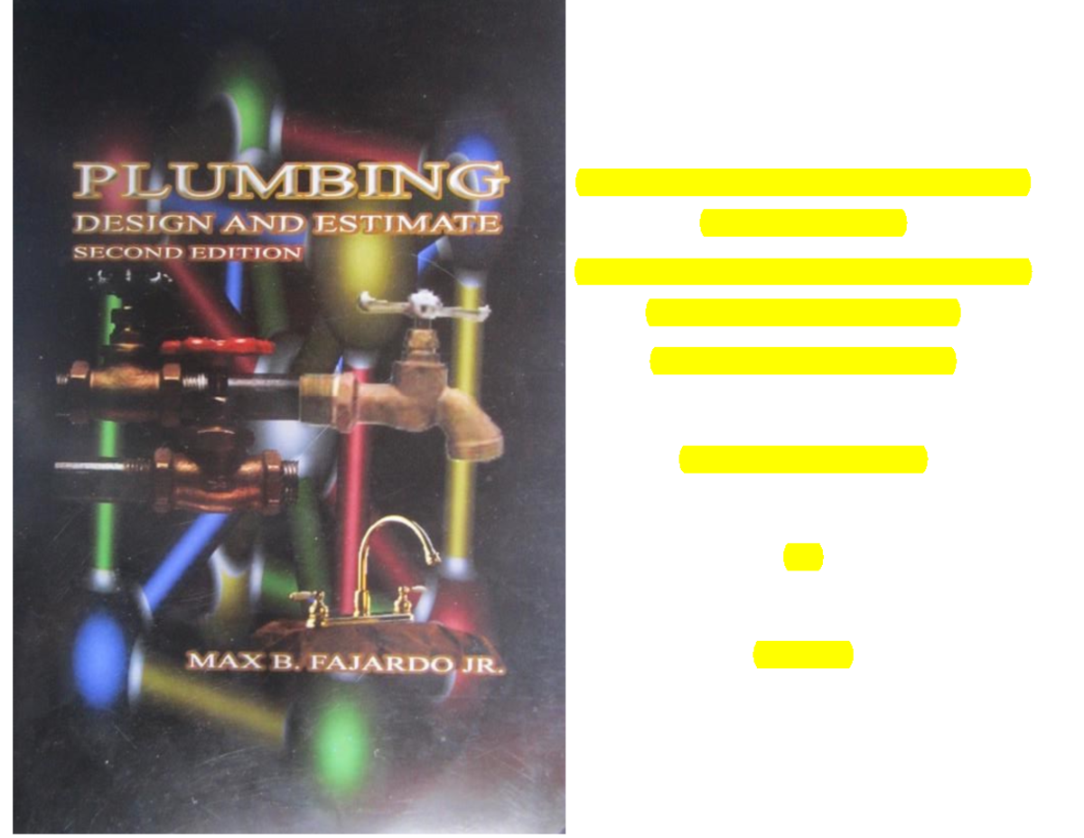 PLUMBING DESIGN AND ESTIMATE: Insights from Max B. Fajardo Jr. - Studocu