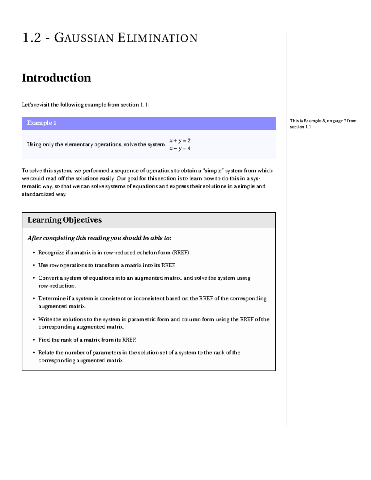 Mat223 1.2 Gaussian Elimination: Solving Systems of Equations - Studocu