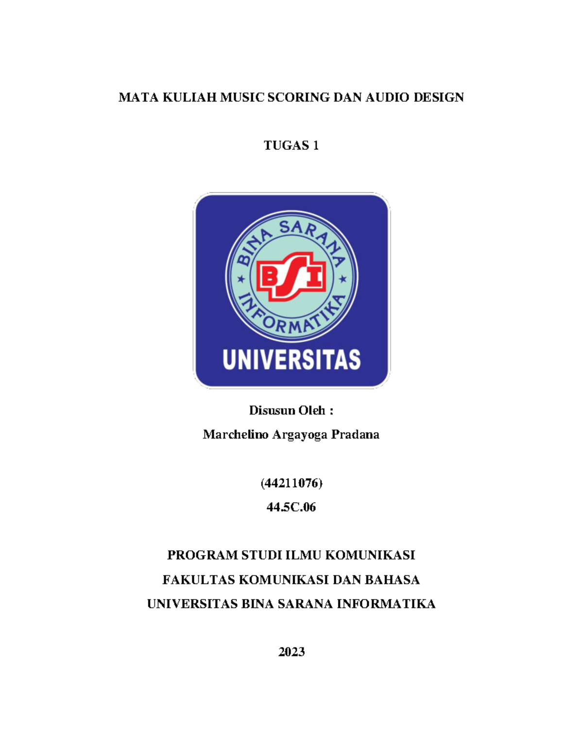 Treatment Audio Jejak - MATA KULIAH MUSIC SCORING DAN AUDIO DESIGN ...