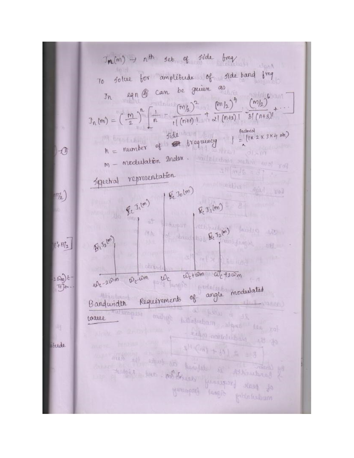 Analog Communication systems notes part 2 - yo Jolue for lef. ide band ...