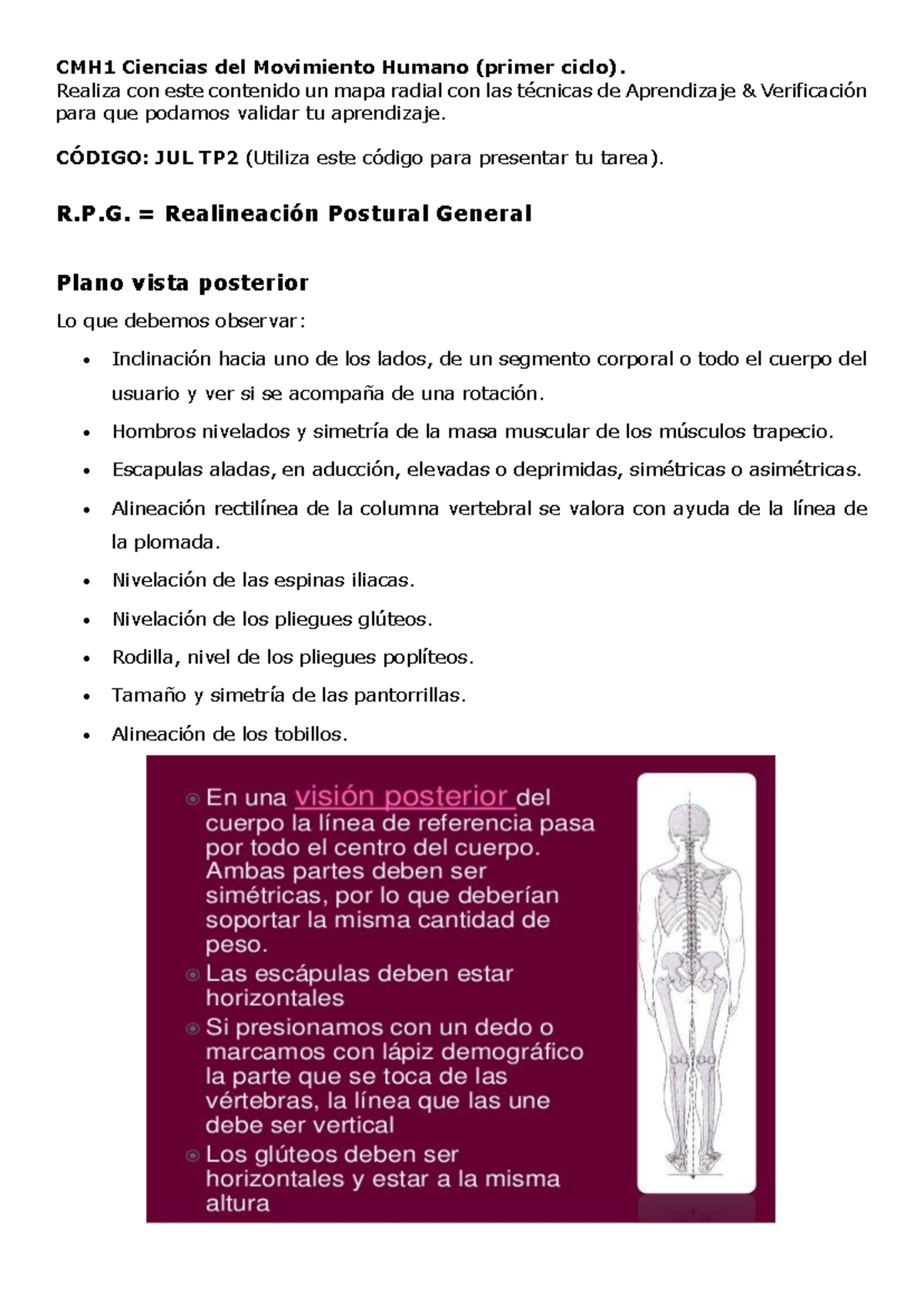 JUL TP2: Mapa Radial de Técnicas de Aprendizaje en CMH1 - Studocu