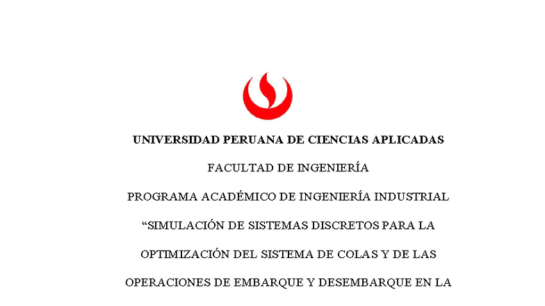 TF-G3: Optimización del Sistema de Colas en la Agencia Shalom - Studocu