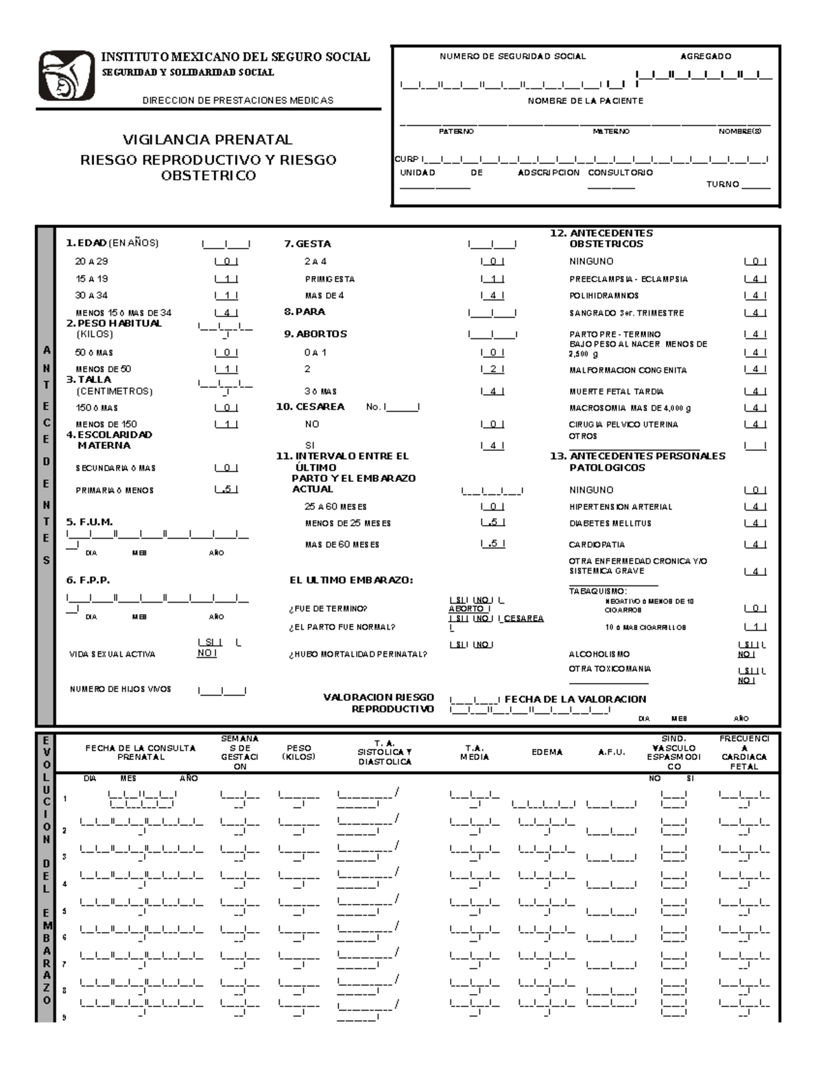**MF-5 - Evaluación de Riesgo Reproductivo y Obstétrico** - Studocu