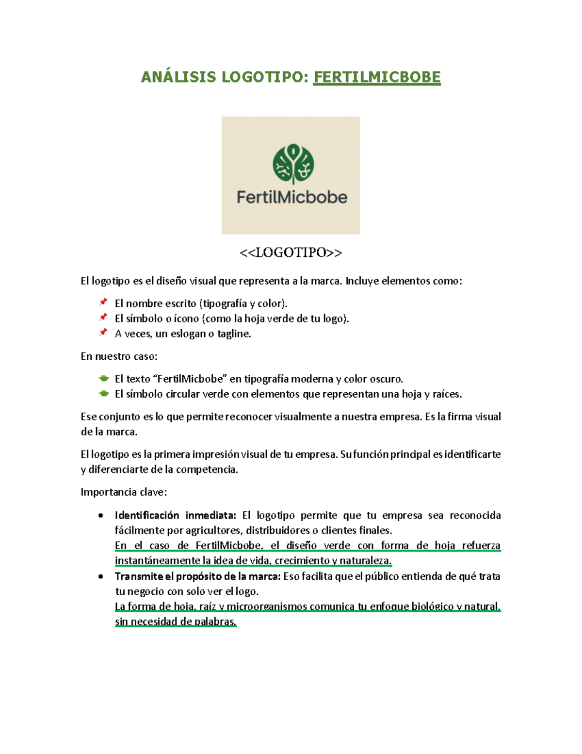 Análisis del Logotipo de FertilMicbobe: Identidad y Sostenibilidad ...