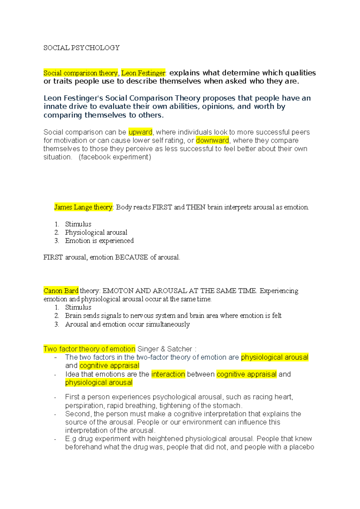 SOCIAL PSYCHOLOGY 101: Key Theories and Concepts Summary - Studeersnel