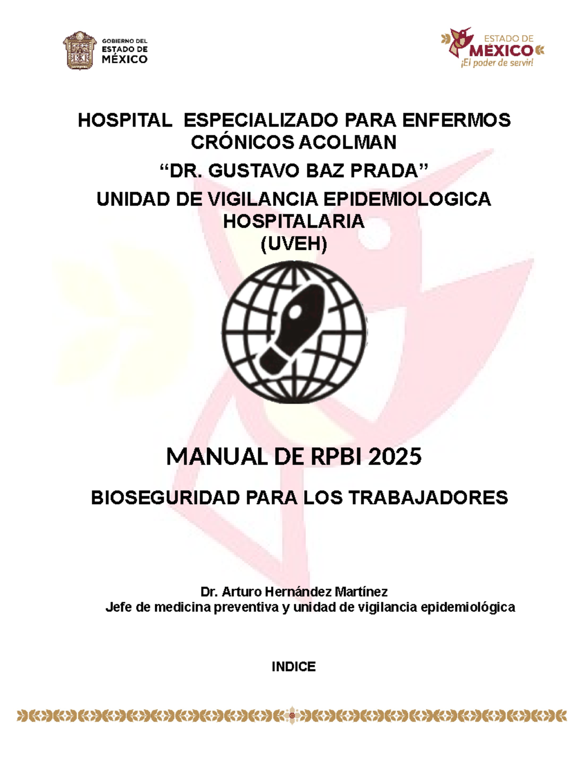 Manual de RPBI 2025 para Bioseguridad en Hospitales - Studocu