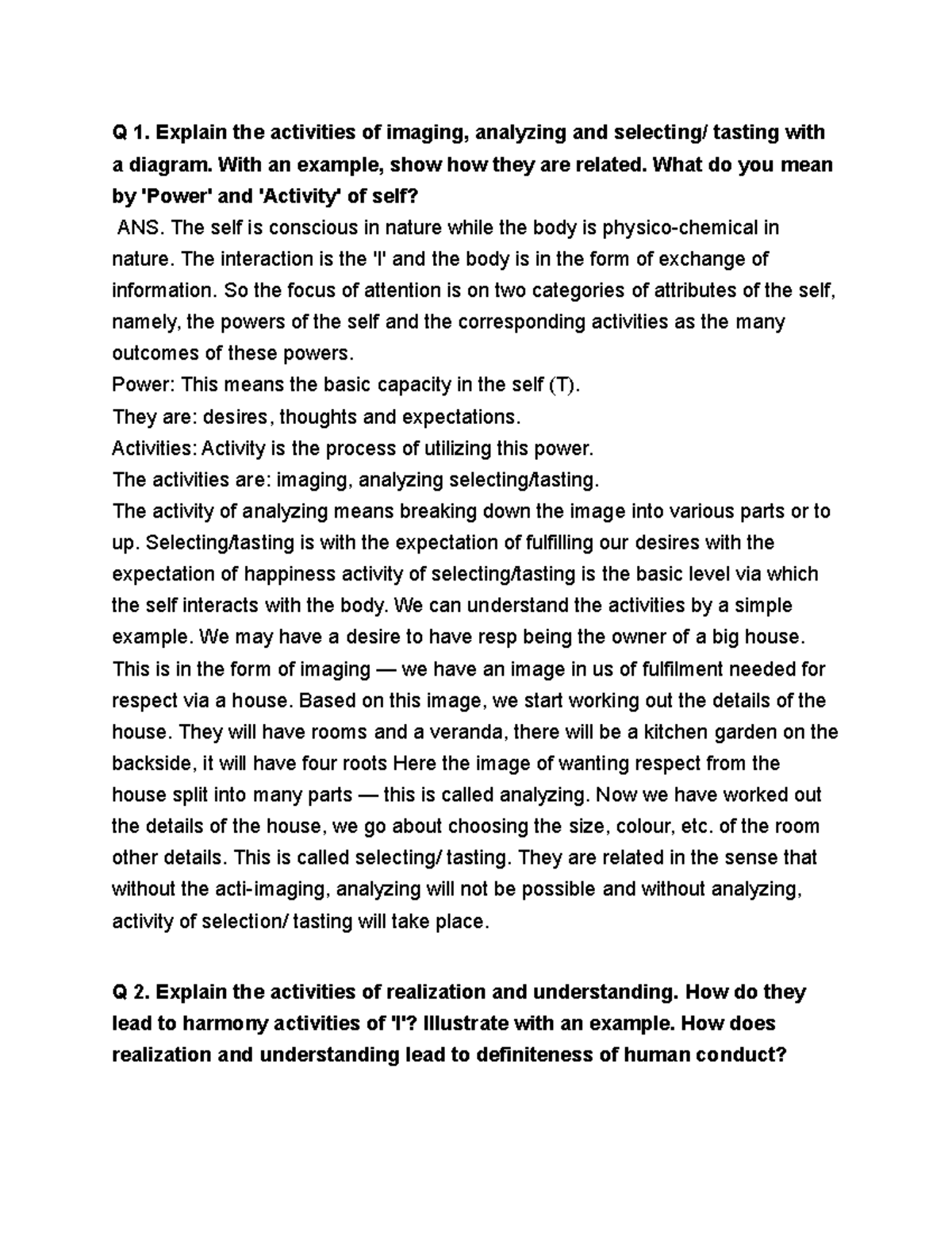 Unit 6 - Understanding Self Activities and Their Impacts on Happiness ...