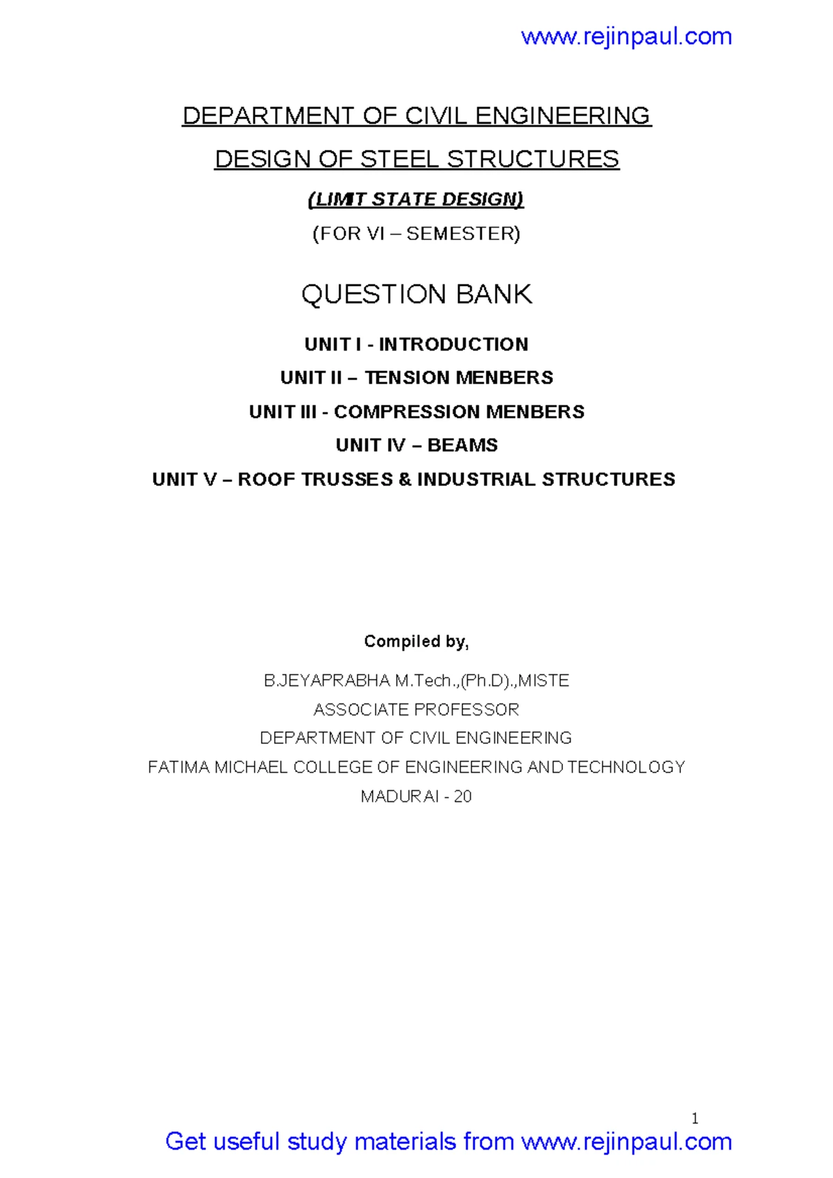 IS 875 (Part 1) 1987: Code of Practice for Design Loads in Buildings ...