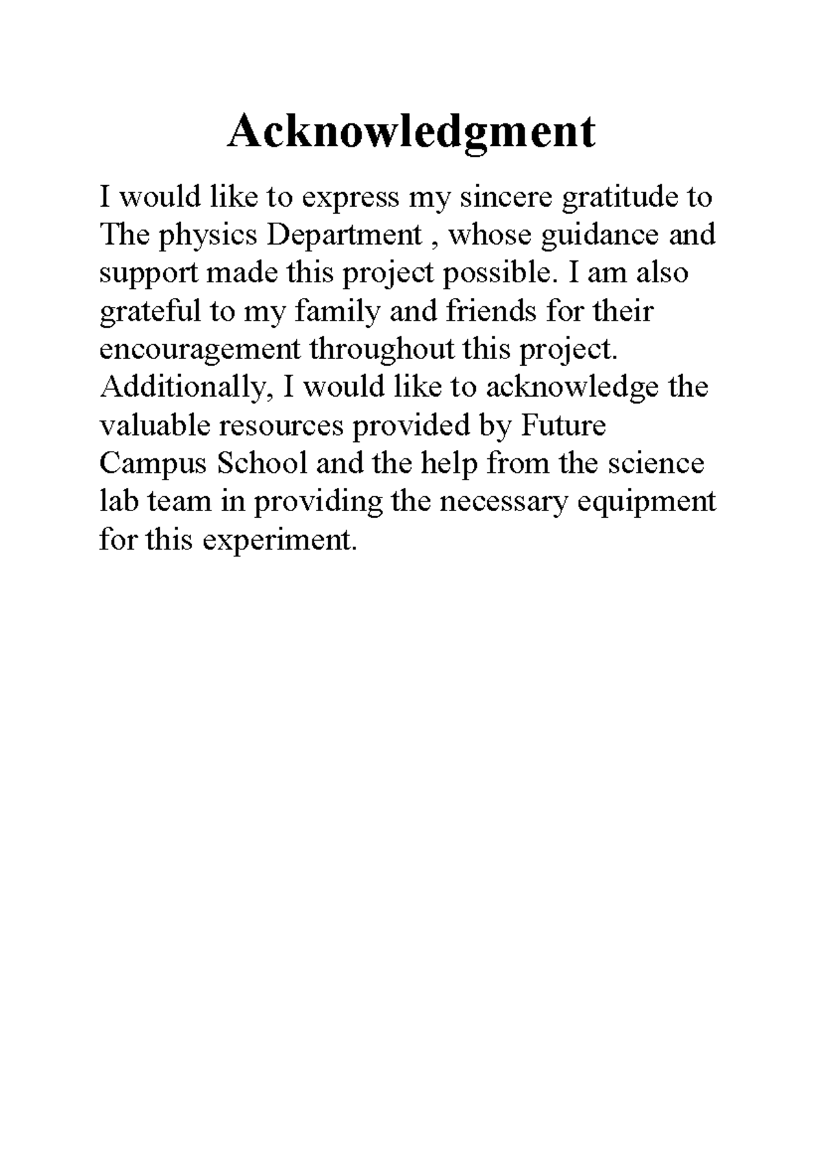 Physics Project Analyzing A Simple Pendulum Experiment Studocu