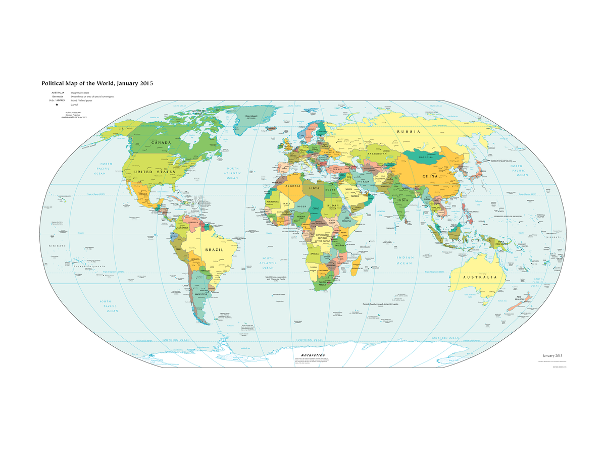 World Political Map 2015 - Detailed Overview of Global Geography - Studocu