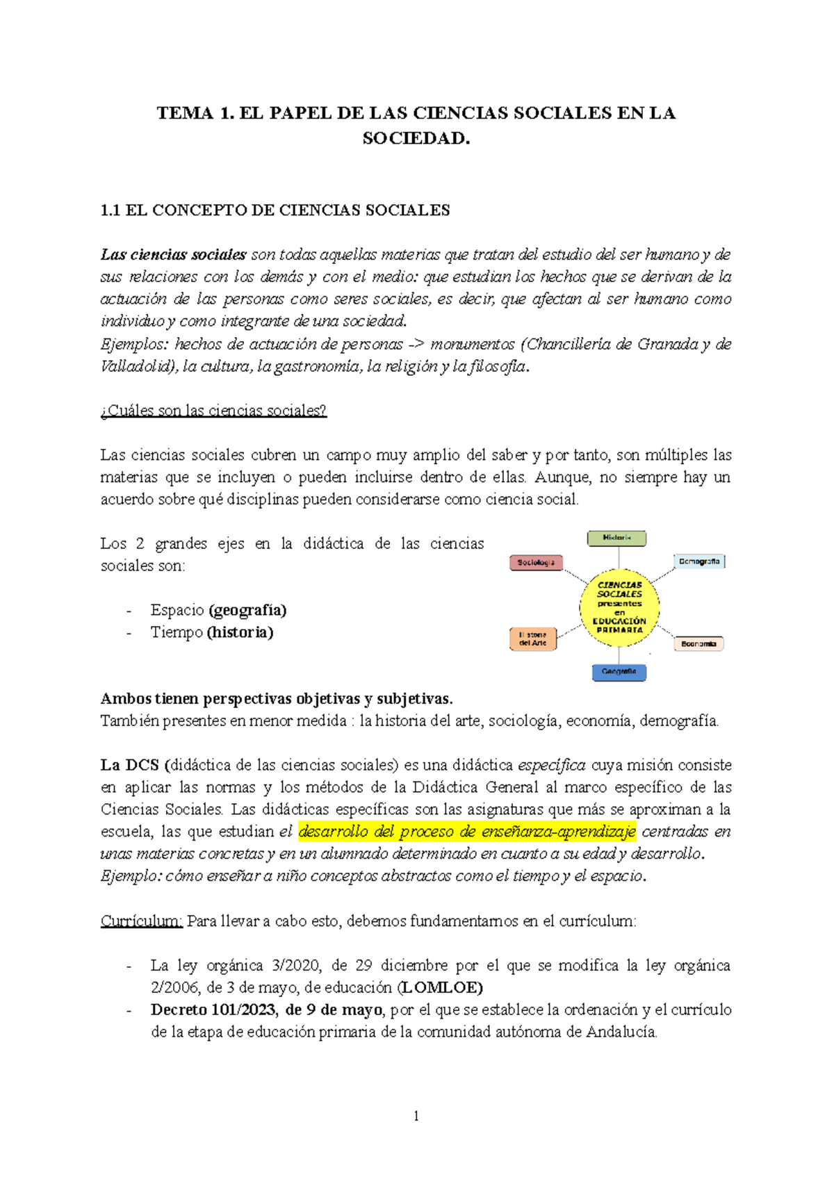Temario de Ciencias Sociales: Fundamentos y Epistemología (CS101) - Studocu