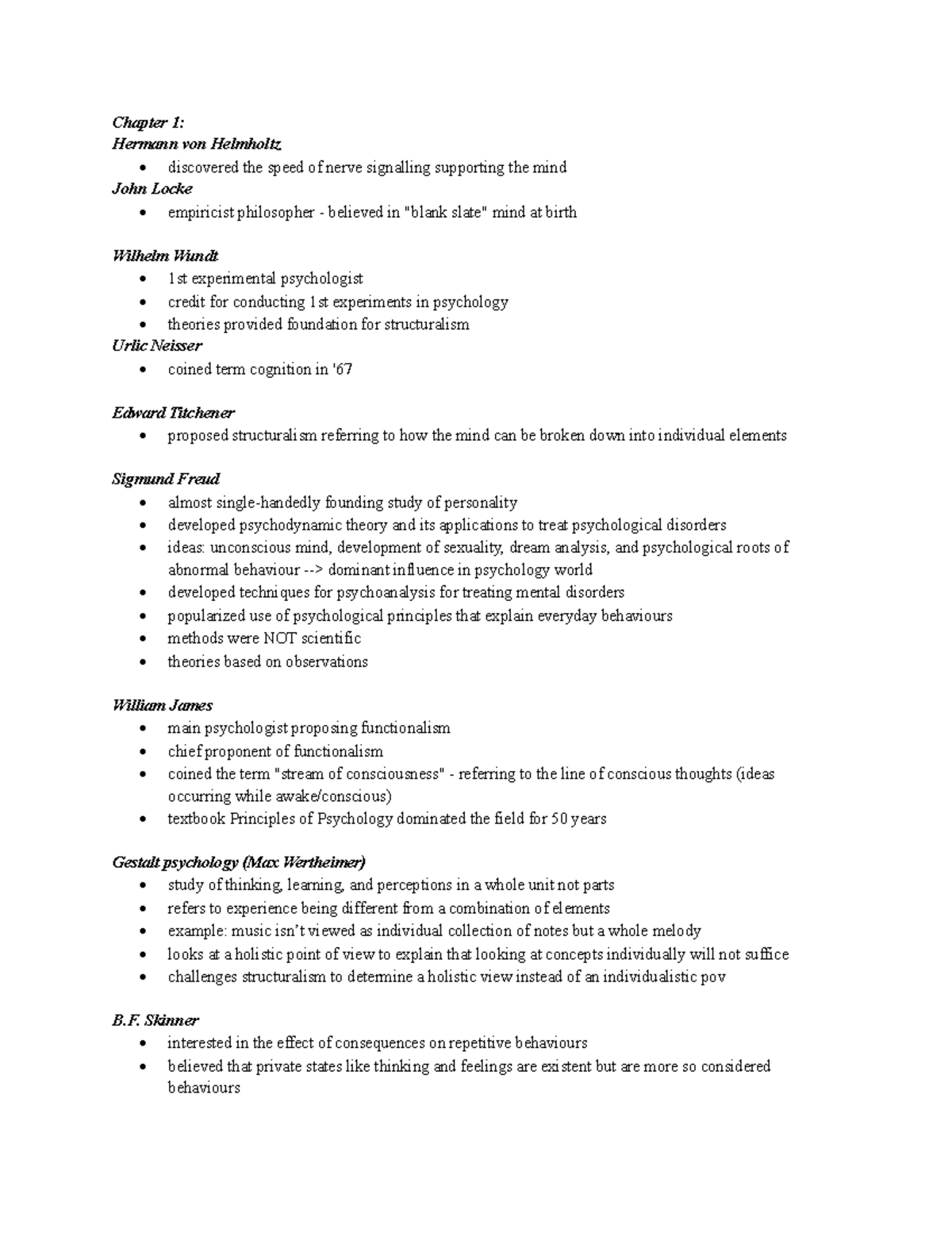 Psych 101: Comprehensive Notes on Key Psychological Theories and ...