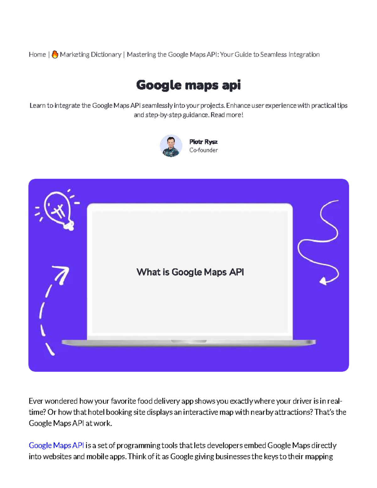 Mastering the Google Maps API: A Comprehensive Integration Guide - Studocu