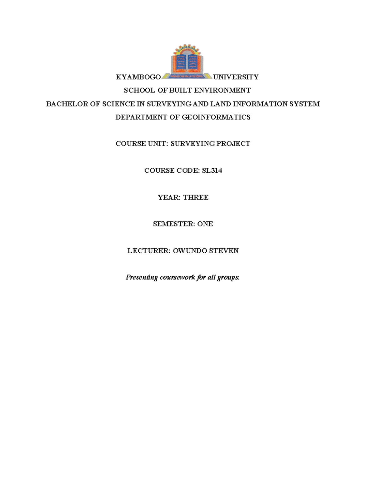 SL314 Group Coursework - Project Management Overview and Key Concepts ...