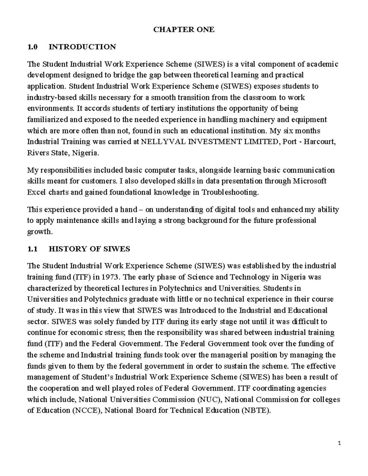 SIWES Report in Computer Centre: Insights and Skills Acquired - Studocu