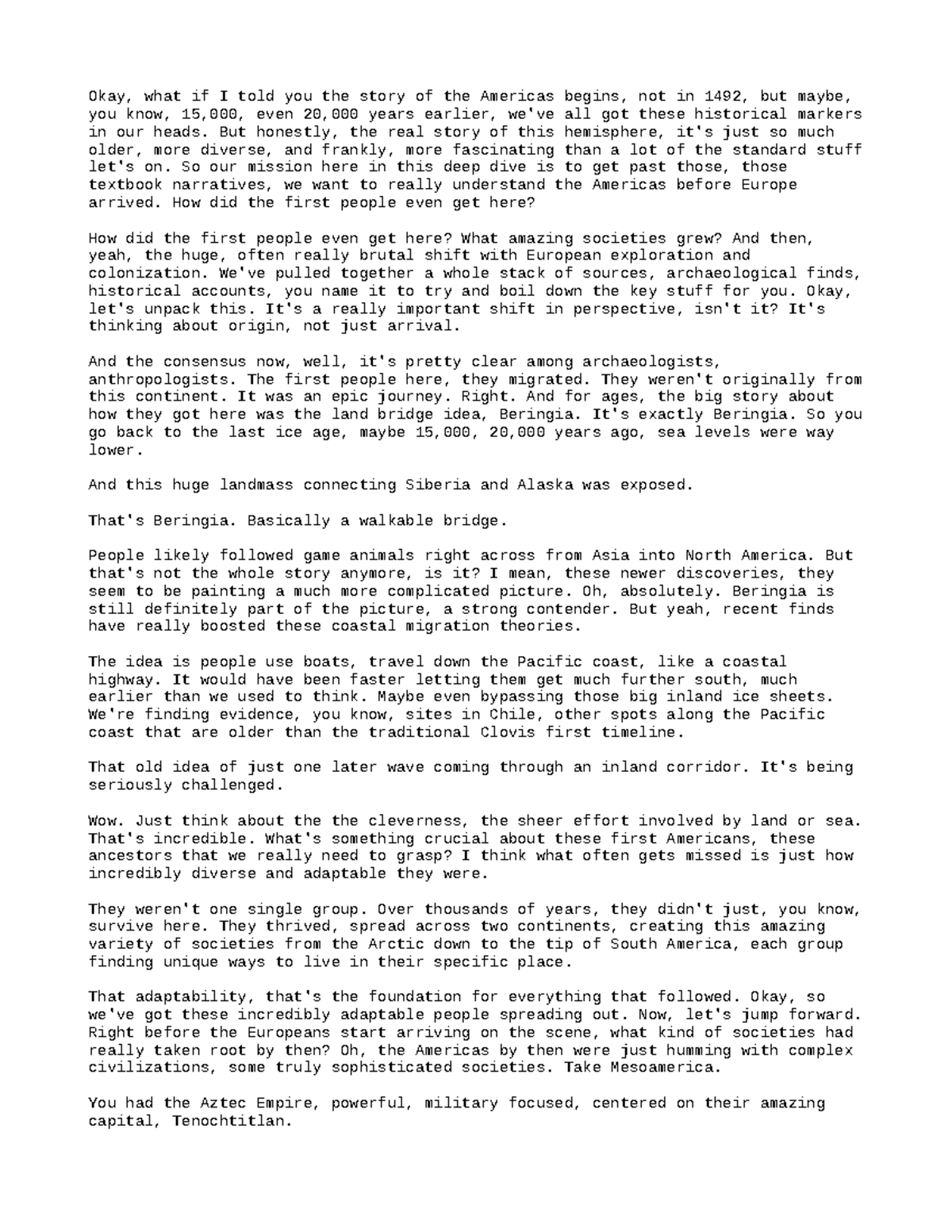 Understanding Pre-Columbian Americas: Migration & Societies Before 1492 ...