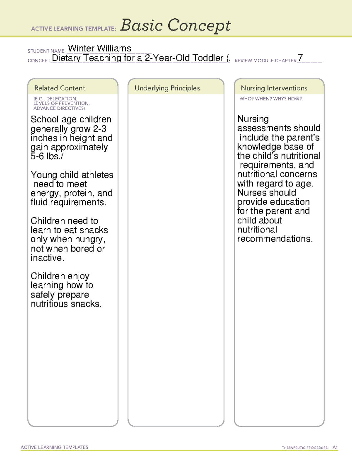 Active Learning Template: Basic Concepts & Key Principles in Nursing ...