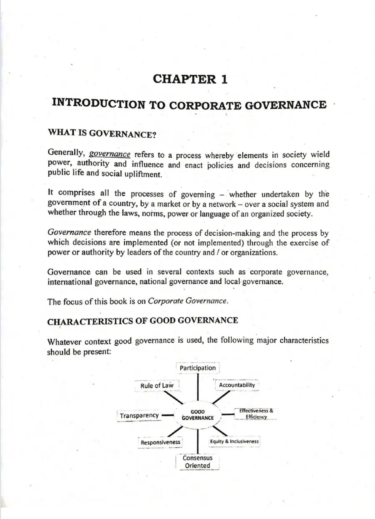 Corporate Governance - Chapter 1: Introduction to Governance Concepts ...