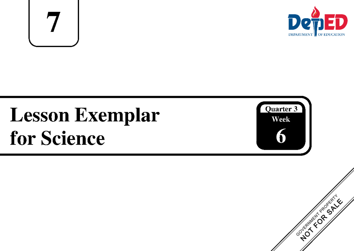 Q3 LE Science 7 Lesson 6 Week 6 - Lesson Exemplar for Science Week 6 ...