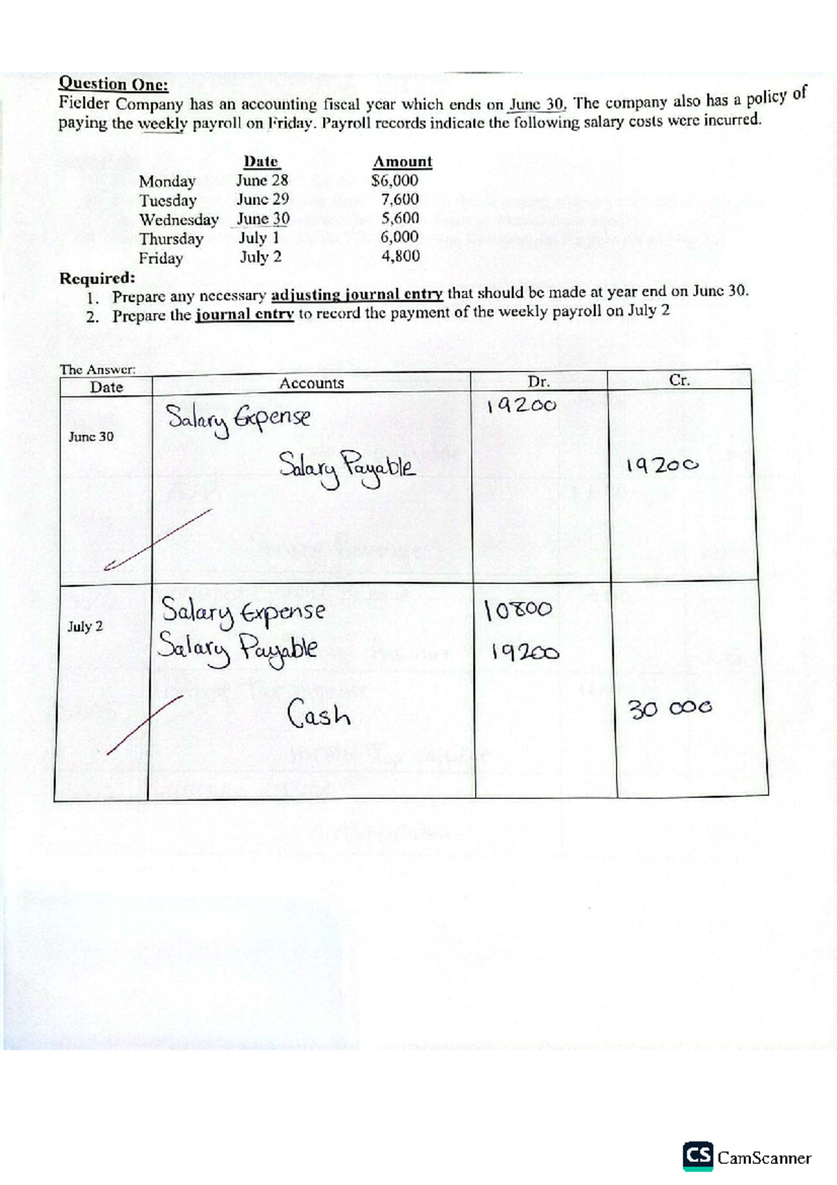 Quiz 3 2001 V1 MA - Accounting Adjusting Entries & Income Statement ...