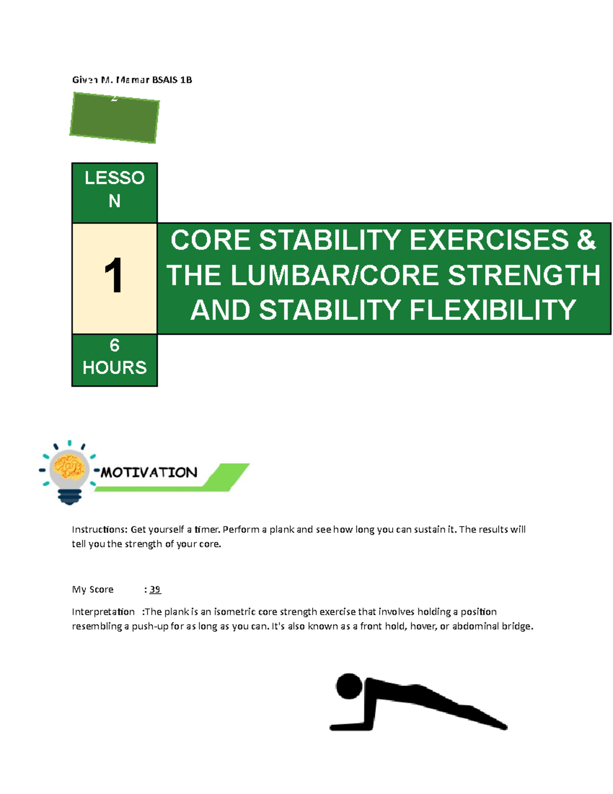 Local media 9170876338590611511 - Given M. Mamar BSAIS 1B LESSO N 1 ...