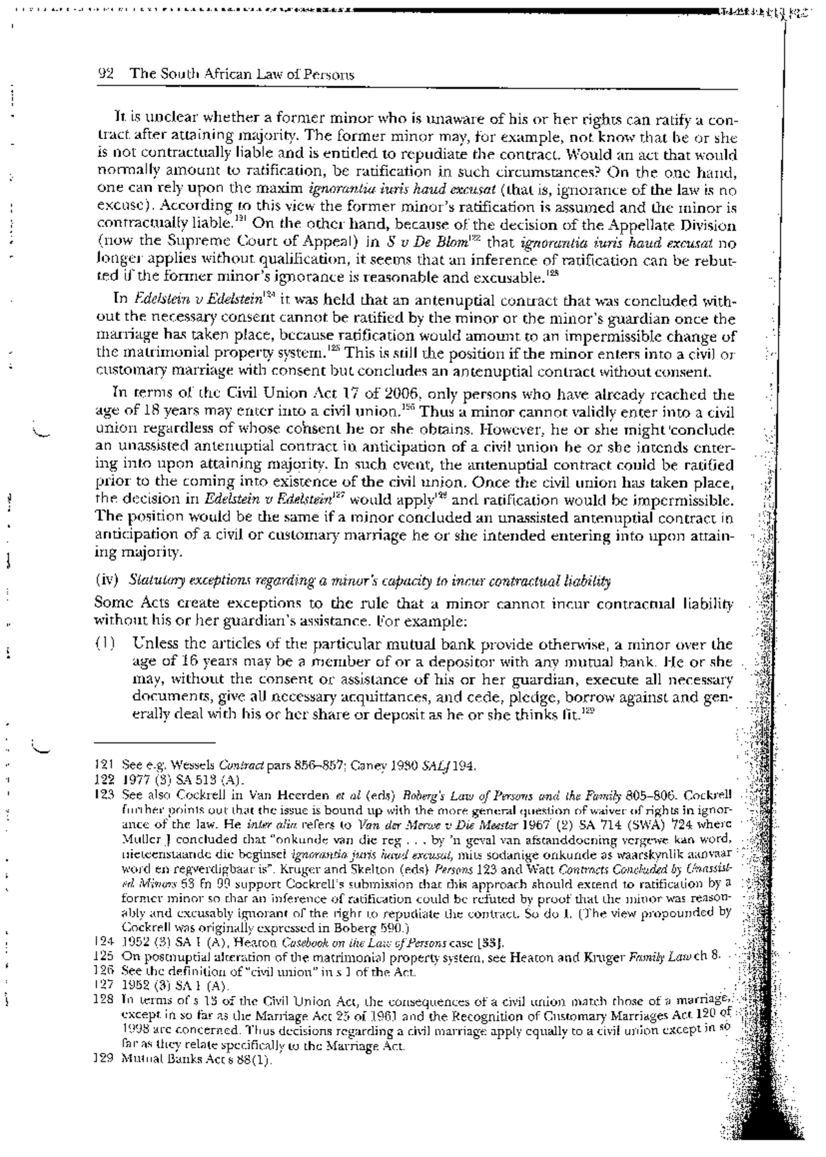 The South African Law of Persons - J. Heaton - 6th Ed (Chapter 1 - 4 ...