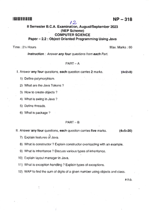 BCS303- Model Paper Solution - MAHARAJA INSTITUTE OF TECHNOLOGY MYSORE ...