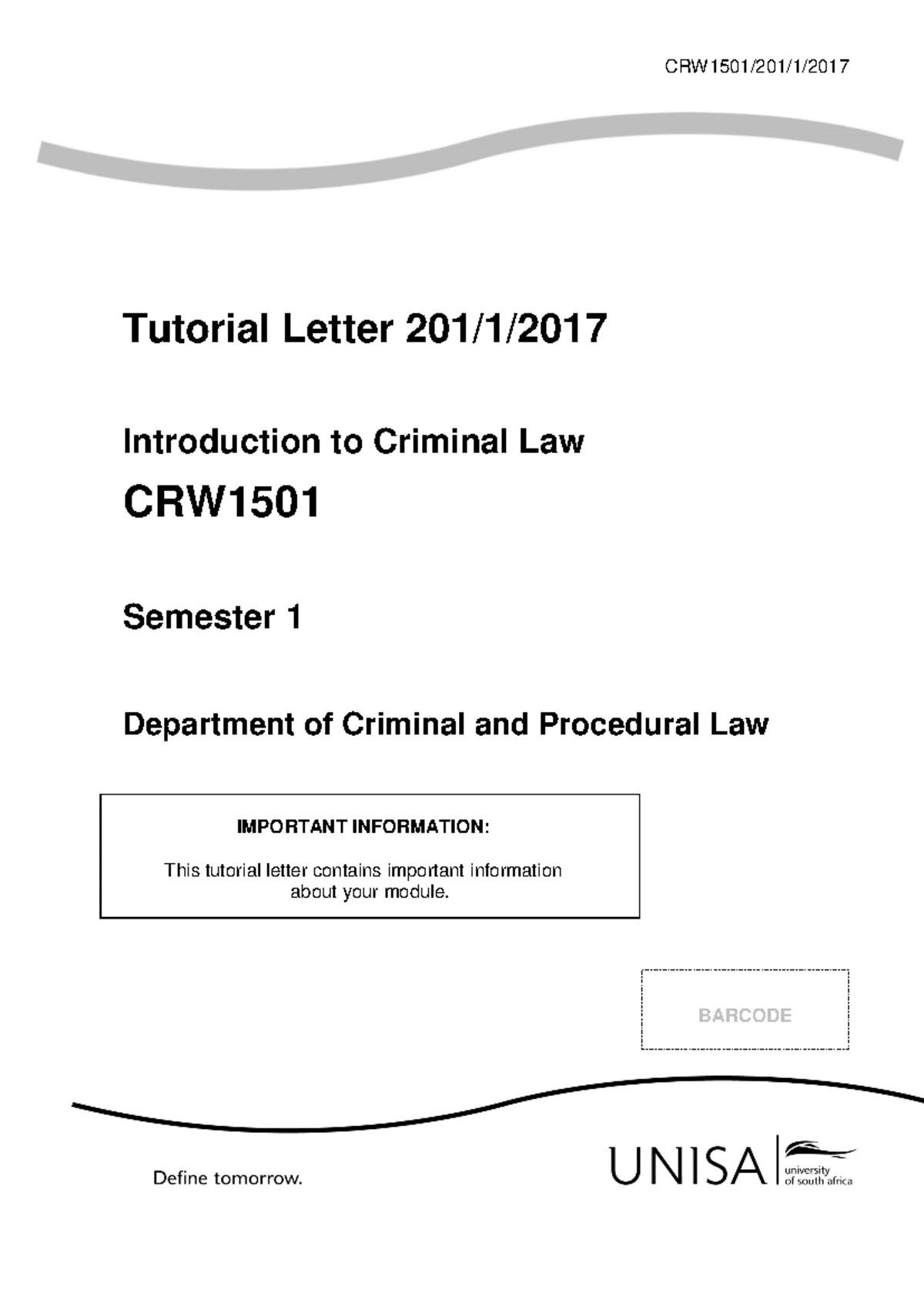 Criminal Law - Chapter 3 Unlawful Conduct - Criminal Law – Chapter 3 ...