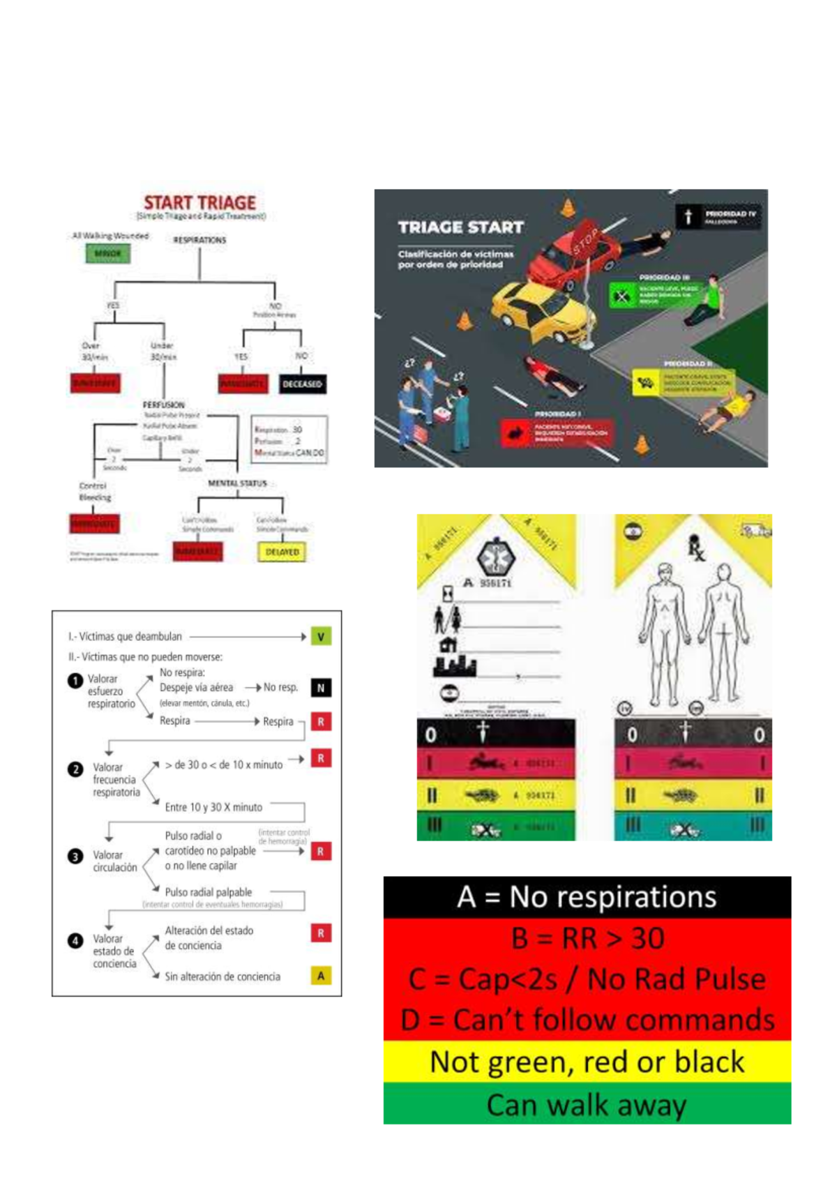 Prehospitalaria 2 - START TRIAGE (Simple Trageard Rapid Treatment ...