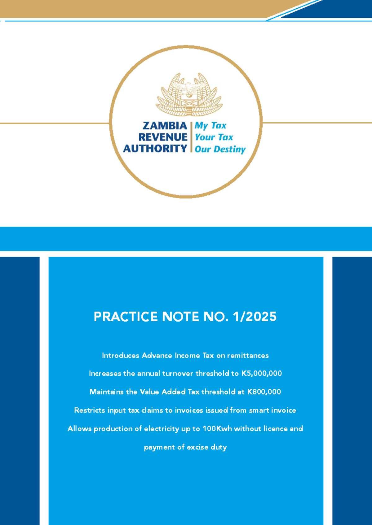 Practice Note No. 1 of 2025: Amendments to Income Tax and VAT ...