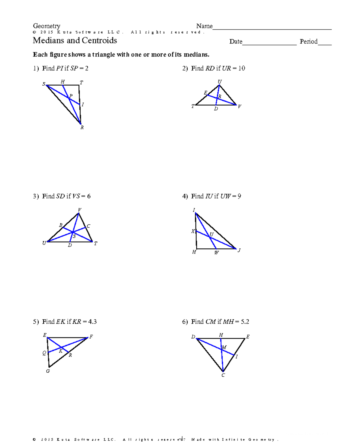 Medians and Centroids - ©R R 2 P 0 k 1 _ 5 _ fKUuEtvaQ xS ...