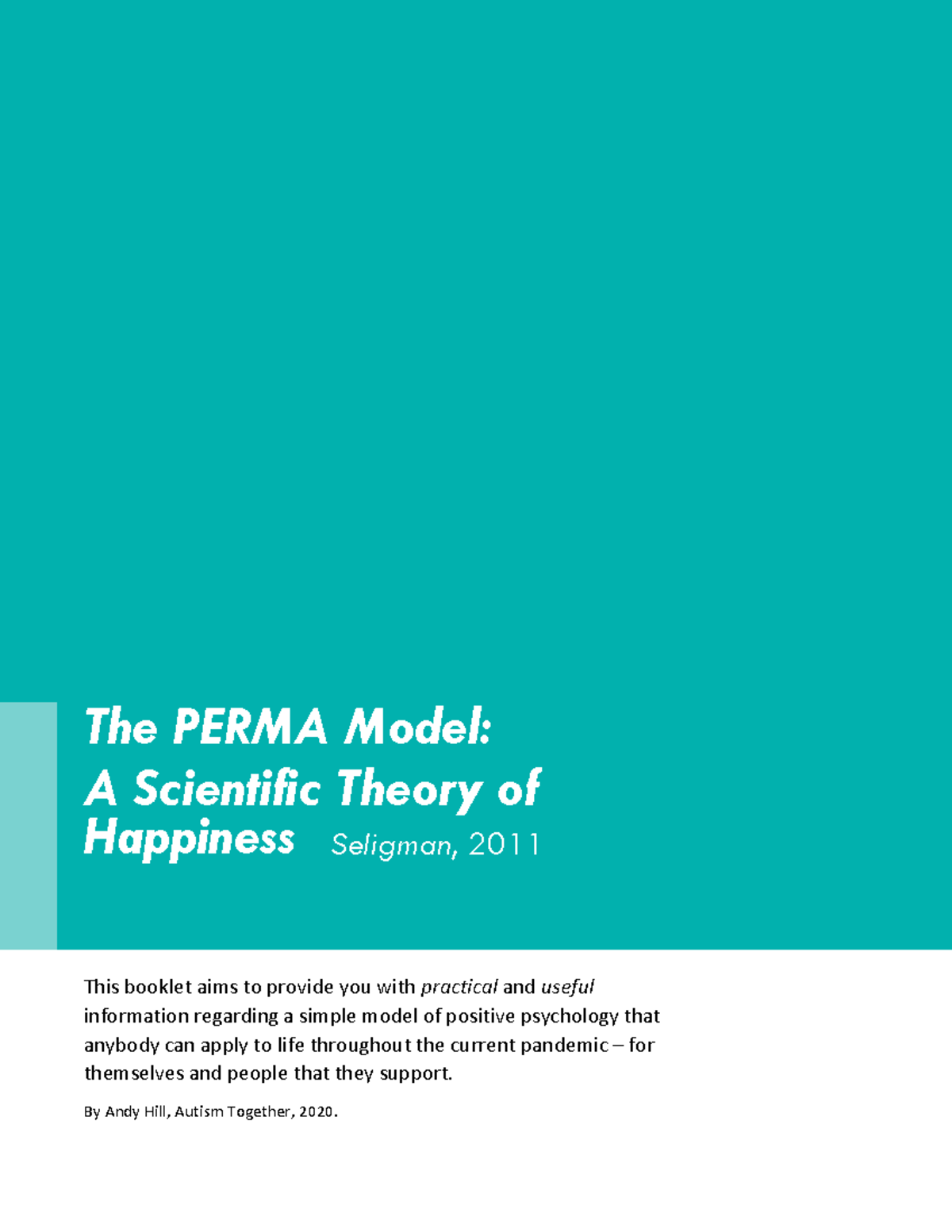 The PERMA Model: A Practical Guide to Happiness in Care (2020) - Studocu