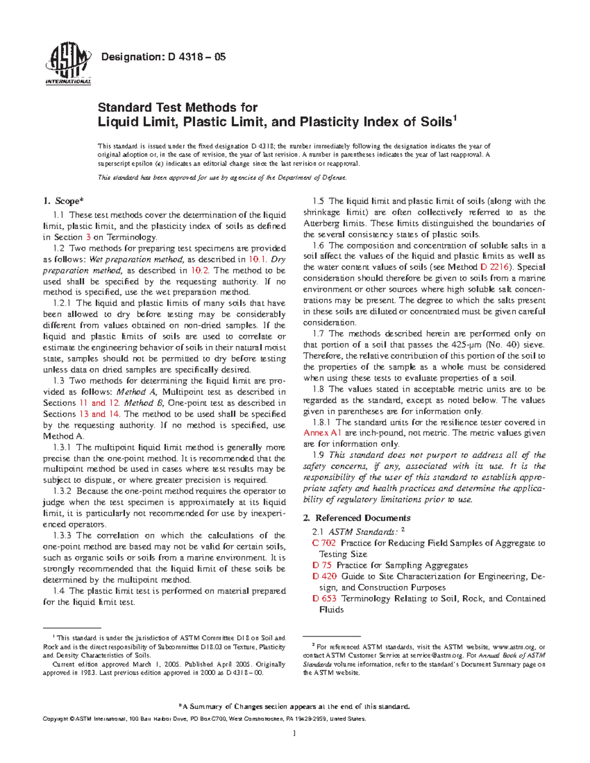 ASTM D-4318-05: Testing Liquid Limit, Plastic Limit & Plasticity Index ...