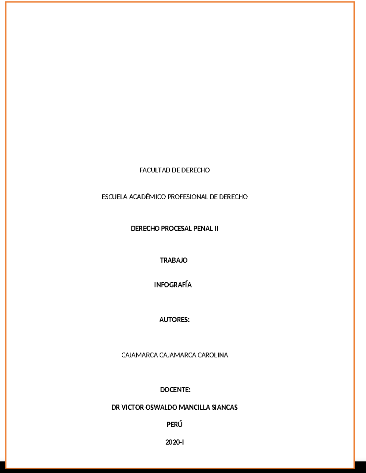 Tarea: Infografía sobre Actuaciones Procesales - Derecho Procesal Penal ...