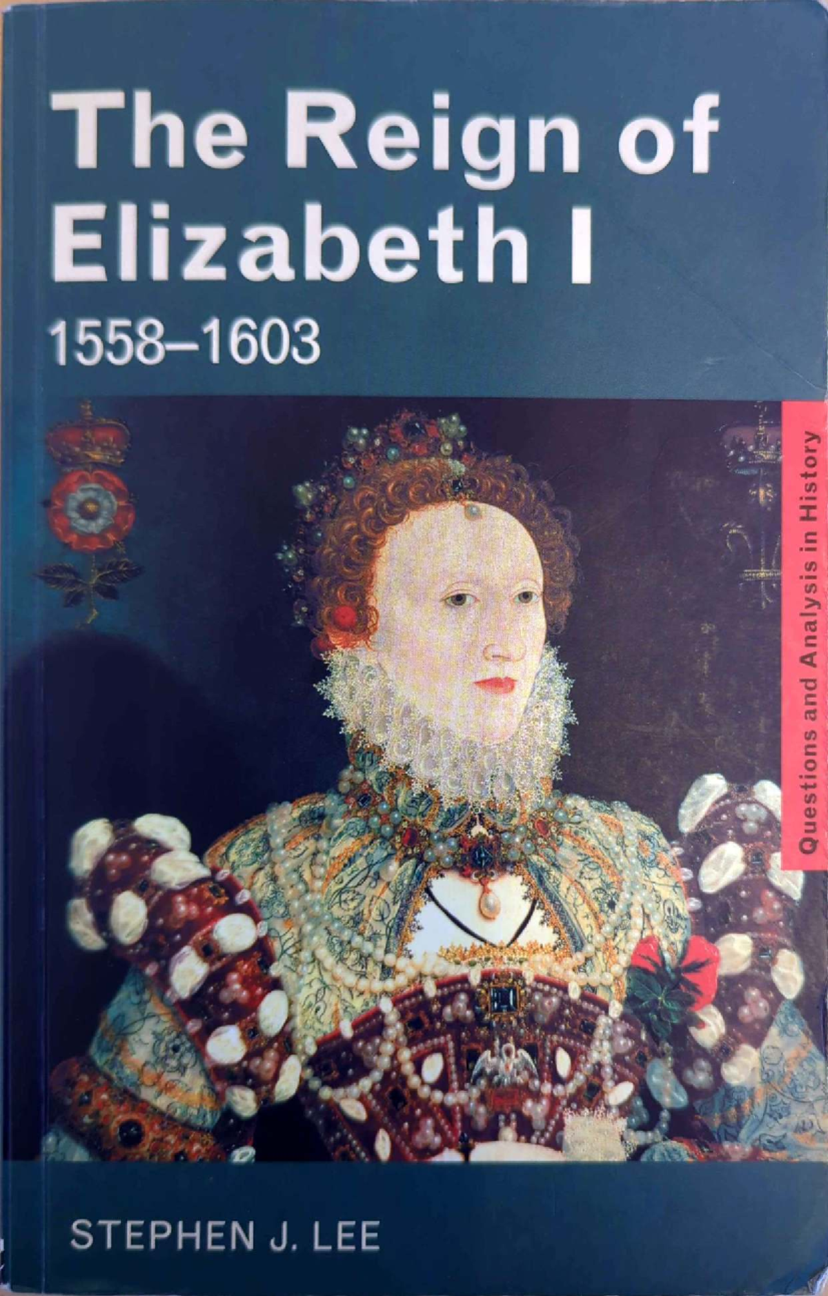 E1 Final Exam Study: Analyzing Elizabeth I's Government Changes - Studocu