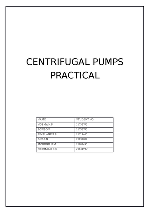 Centrifuugal pump - Practical on centrifugal pump experiment ...