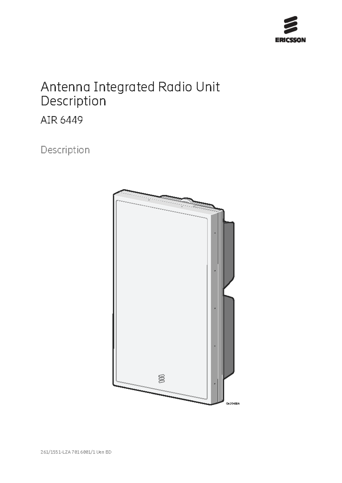 Antenna Integrated Radio Unit Datasheet AIR 6449 - Technical Overview ...