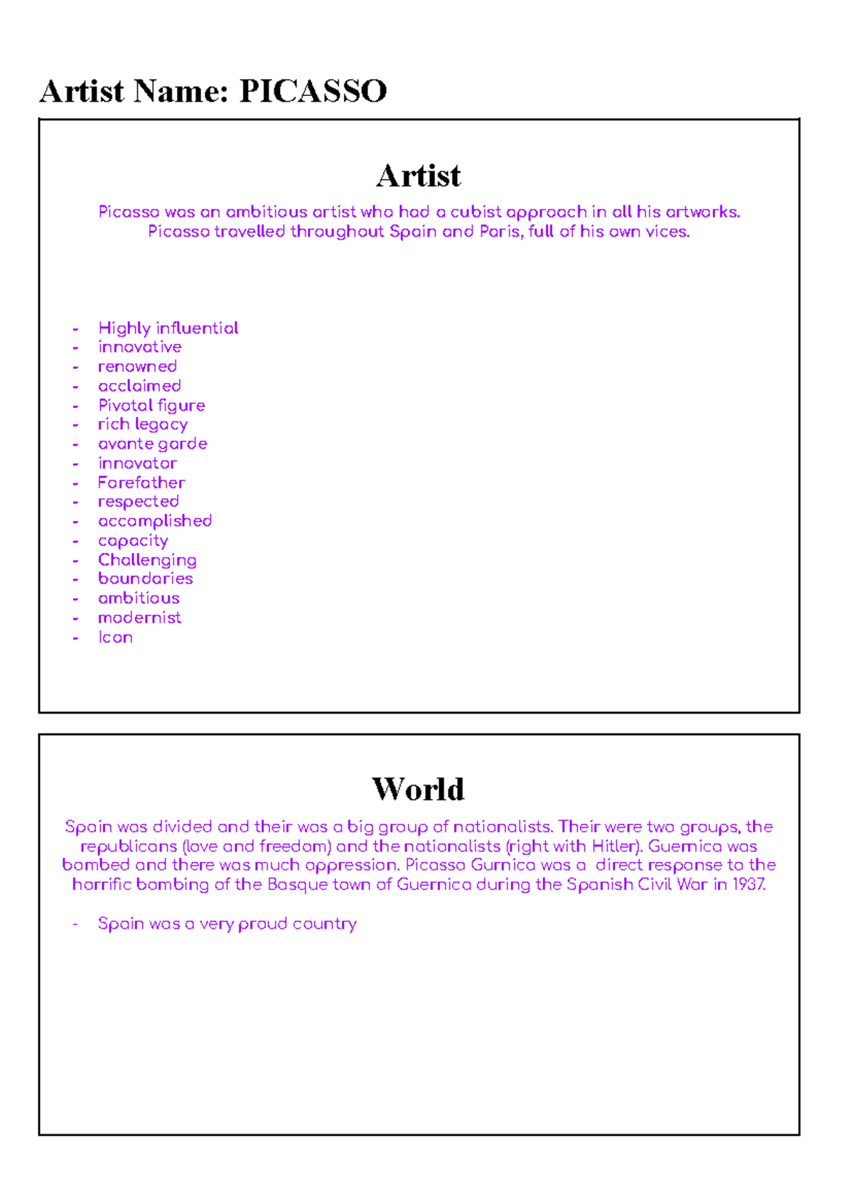 Artwork Analysis: Picasso's "Guernica" - Themes & Techniques (ART101 ...