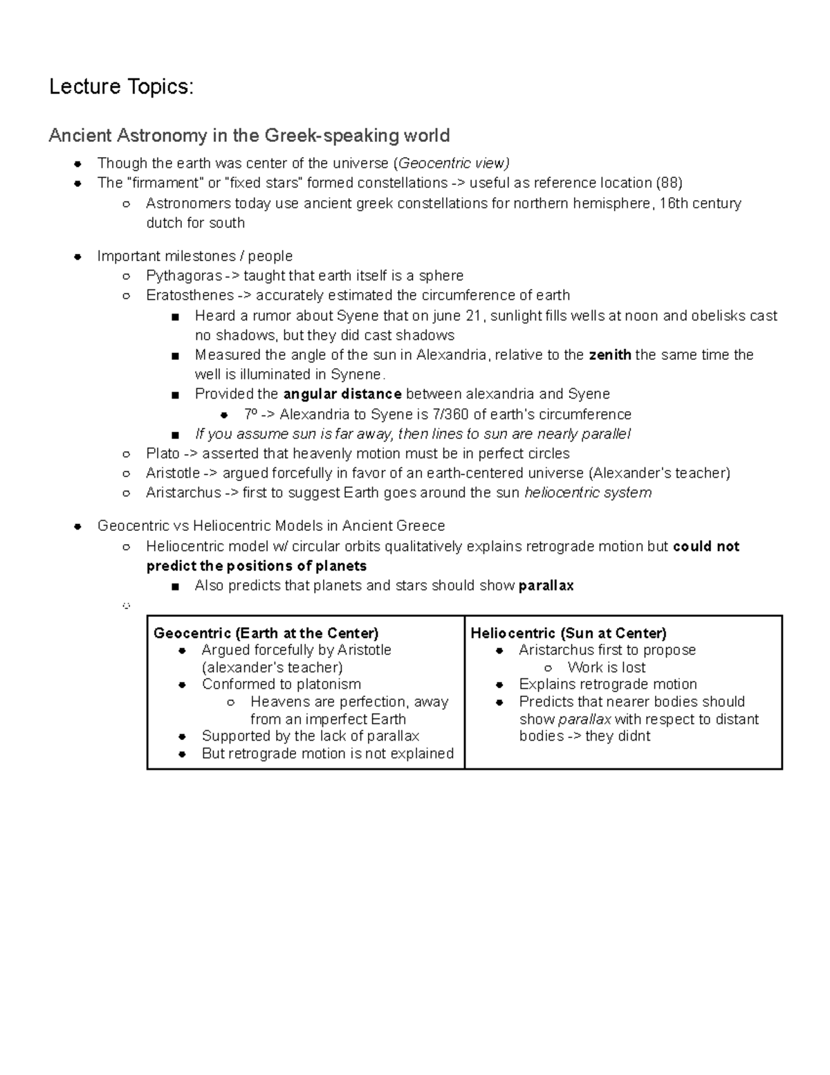Alien Worlds (Astro 101) Midterm Study Guide and Key Concepts - Lecture ...