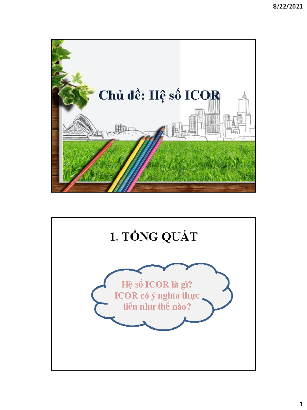 Tìm hiểu về Hệ số ICOR: Tính toán và Ứng dụng trong Kinh tế - Studocu