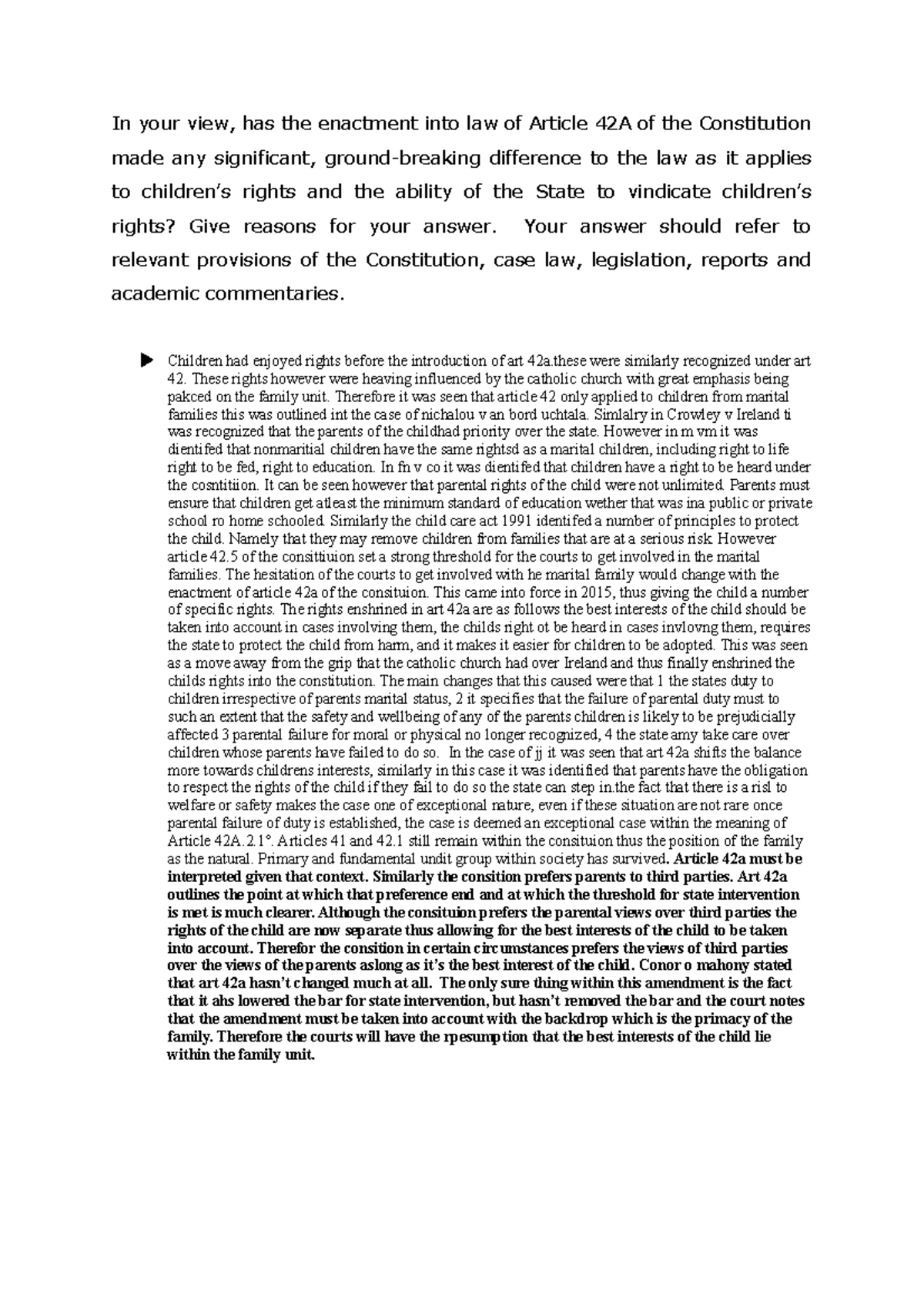 Art 42A - Impact of Article 42A on Children's Rights in the Irish ...