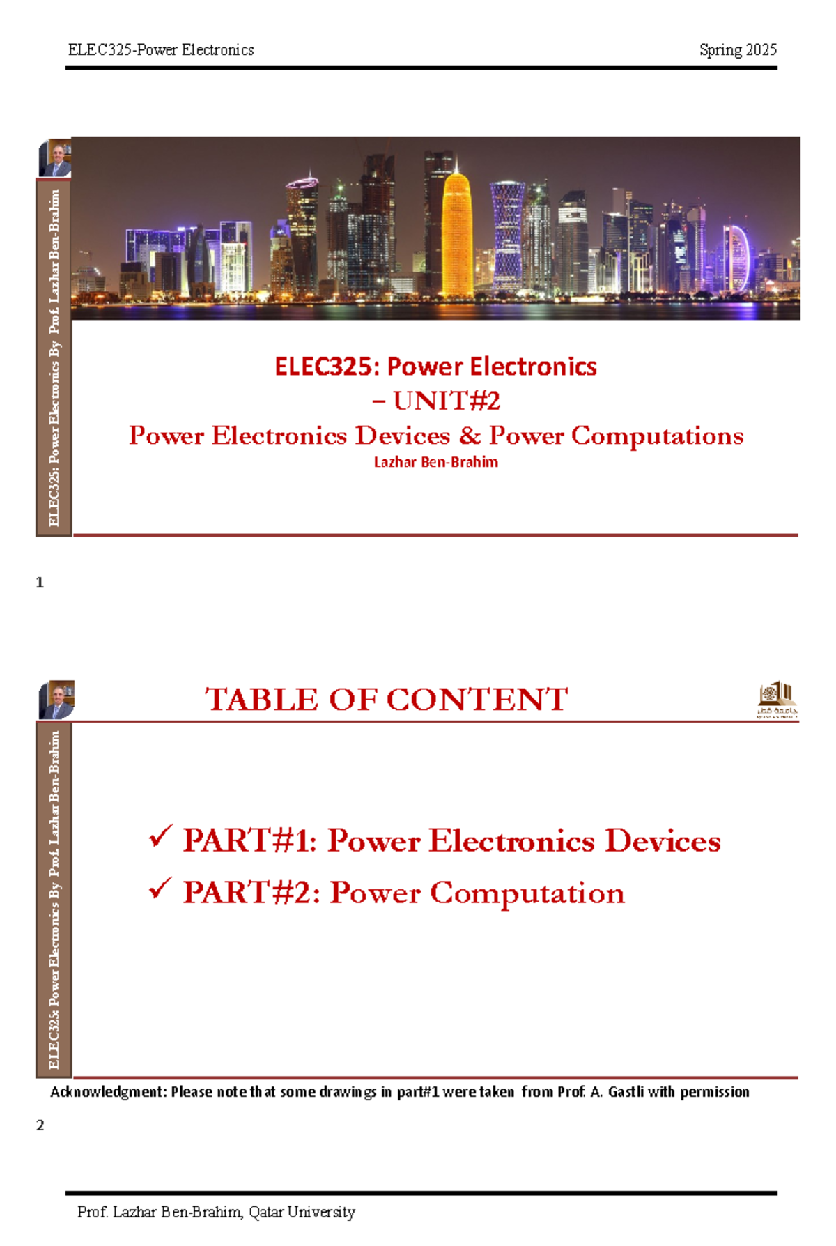 ELEC325 Unit#2 Power Electronics Devices & Power Computations - ELEC325 ...