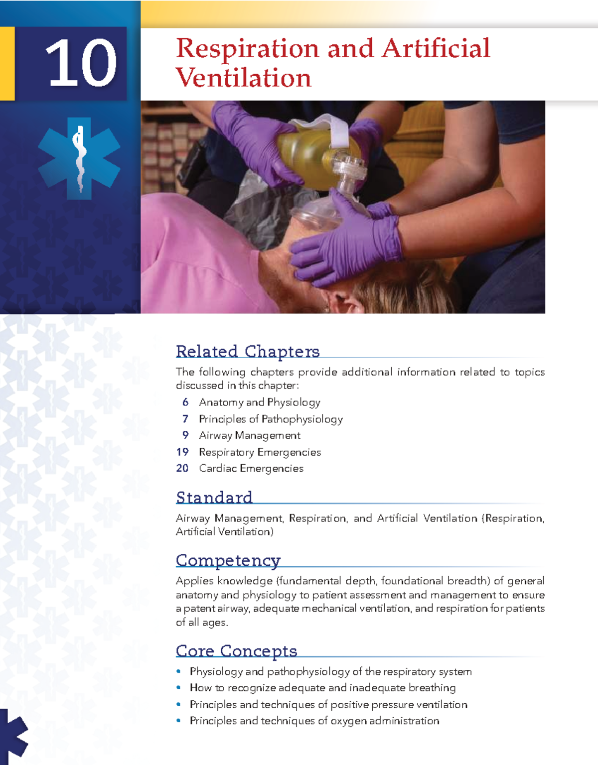 Chapter 10: Respiration & Artificial Ventilation Techniques (M10_LIMM1263) - Studocu