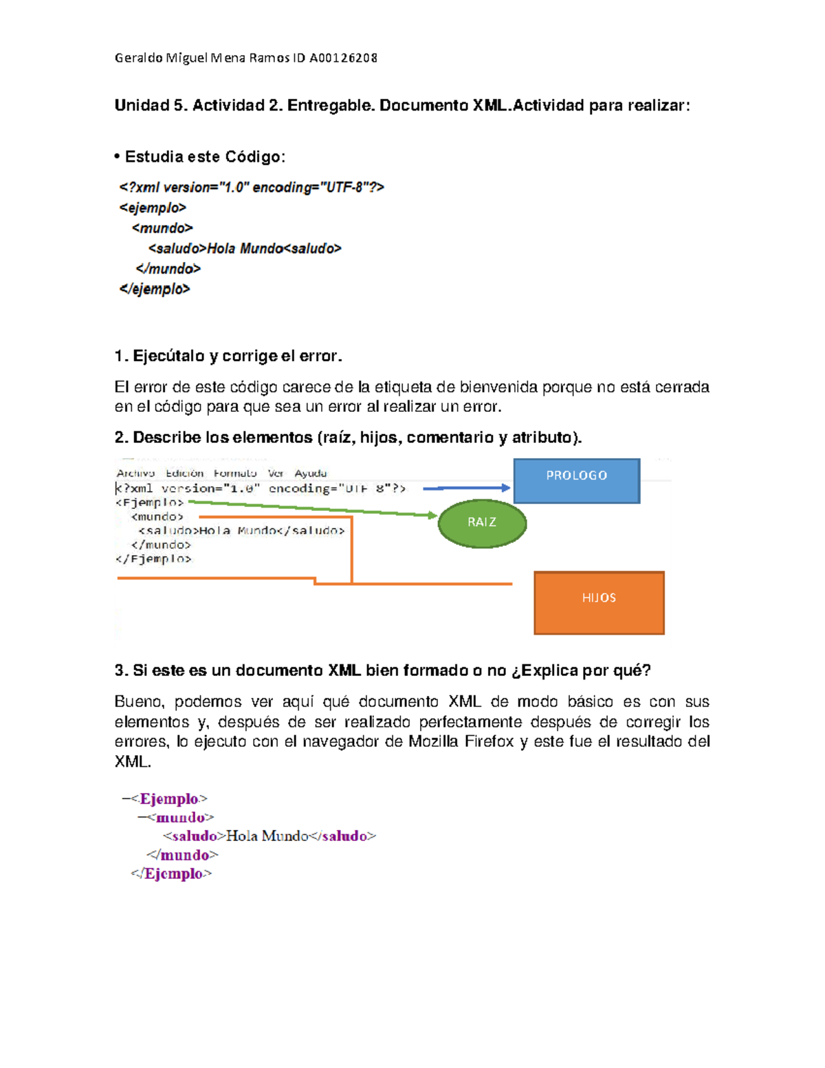 Unidad 5: Actividad 2 - Análisis y Corrección de Código XML - Studocu