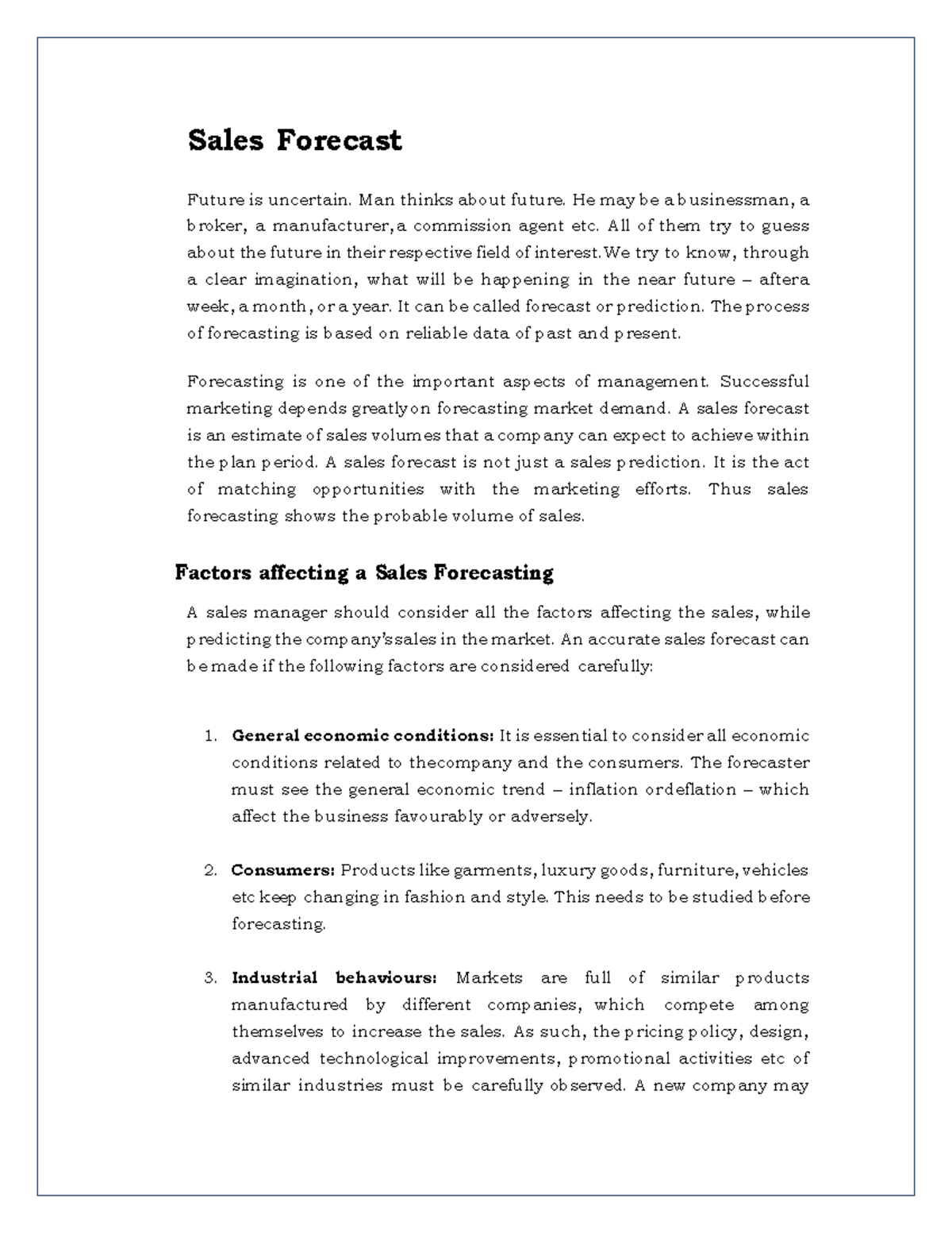 Sales Forecasting: Key Factors, Methods, and Categories Explained - Studocu