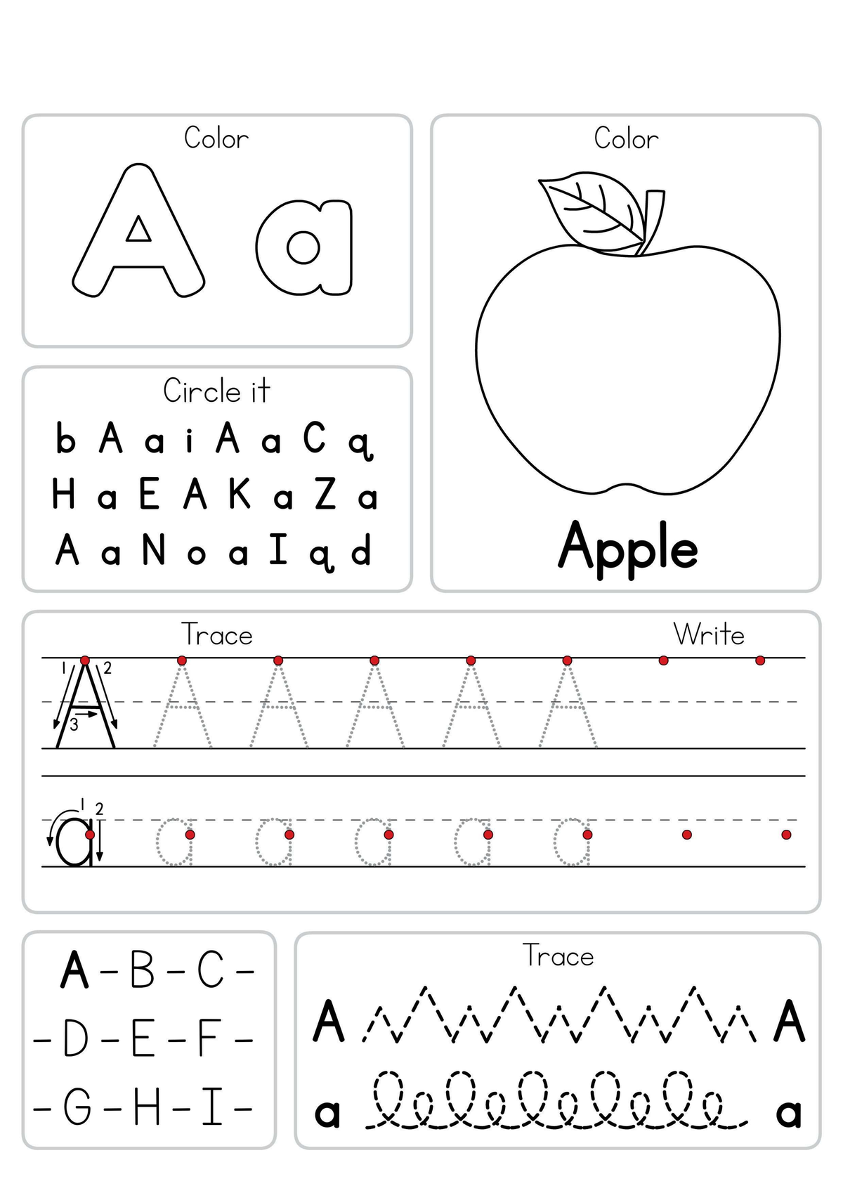 Color Circle Tracing Activities for Abeced ARIO Empezar Hacer Letras ...