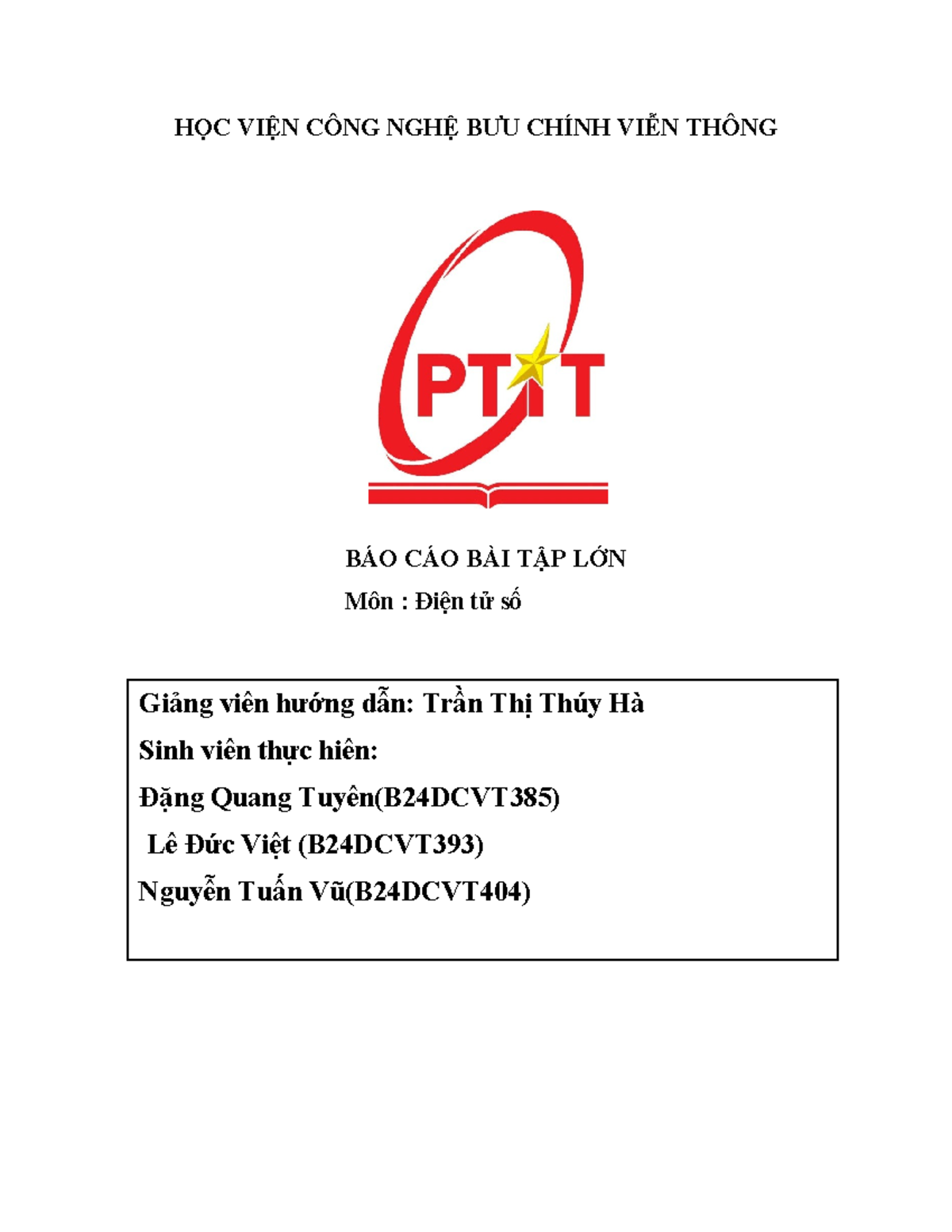 Bài Tập Lớn Môn Điện Tử Số - Thiết Kế Mạch Tuần Tự Không Đồng Bộ (BTL ...