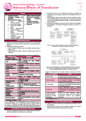 Blood Transfusion worksheet Student - Blood Transfusion worksheet ...