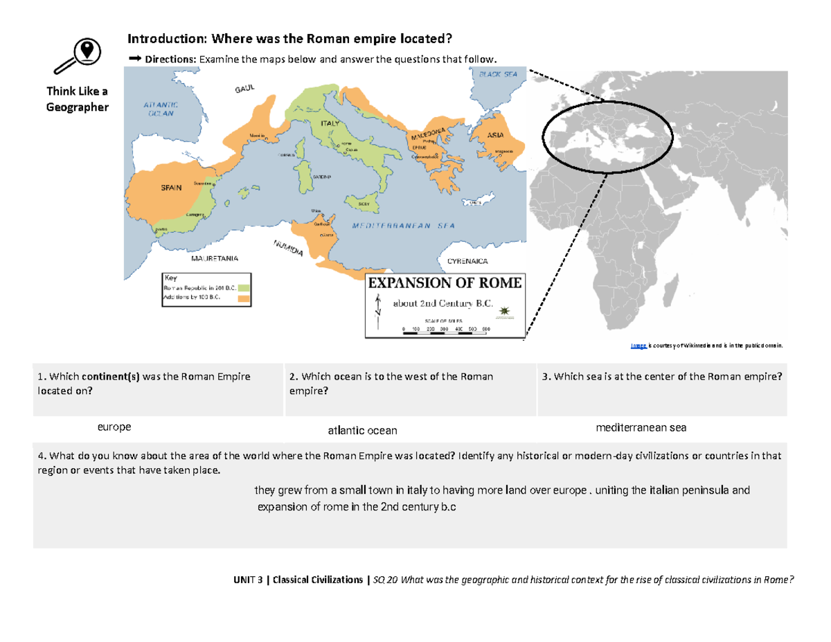 The Geographic and Historical Context of Classical Civilizations in ...